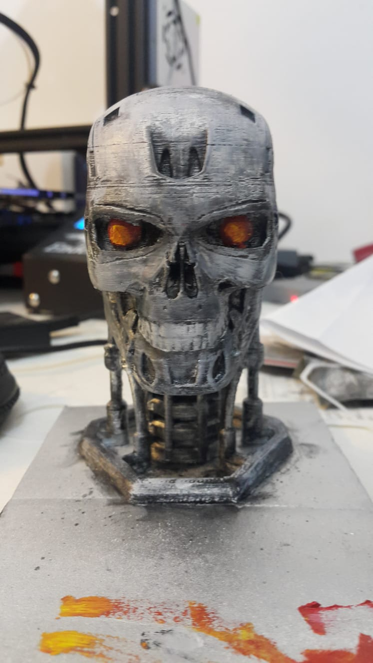 3D Printable Terminator T800 Bust by Vladimír