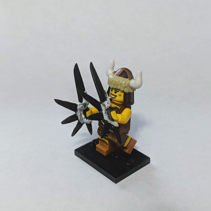 3D Printable Lego Hidden Gemini Dual Blades by Justin Holeman