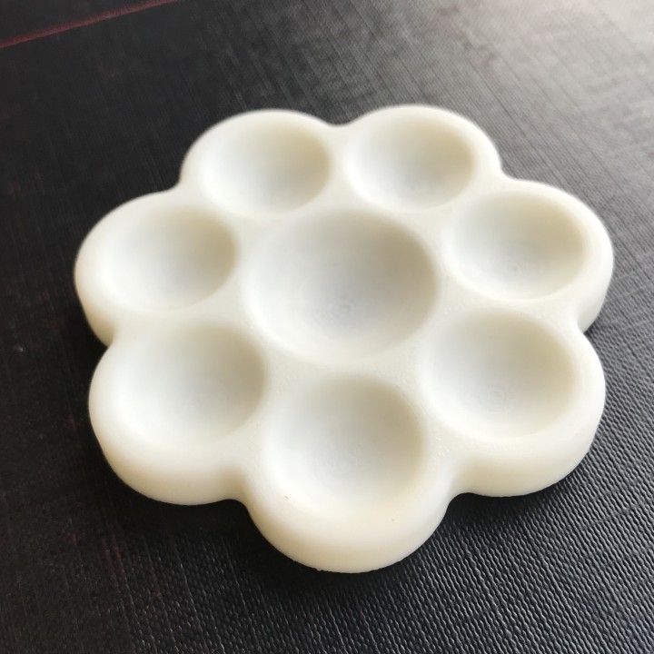 3D Printable Paint Palette by SMac