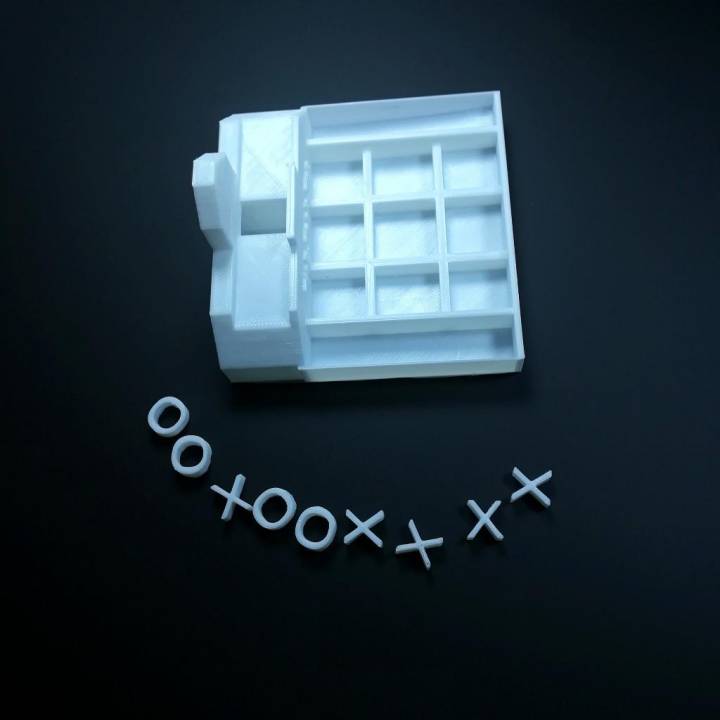 3D Printable tick tack toe bord / phone charging stand by michael romano