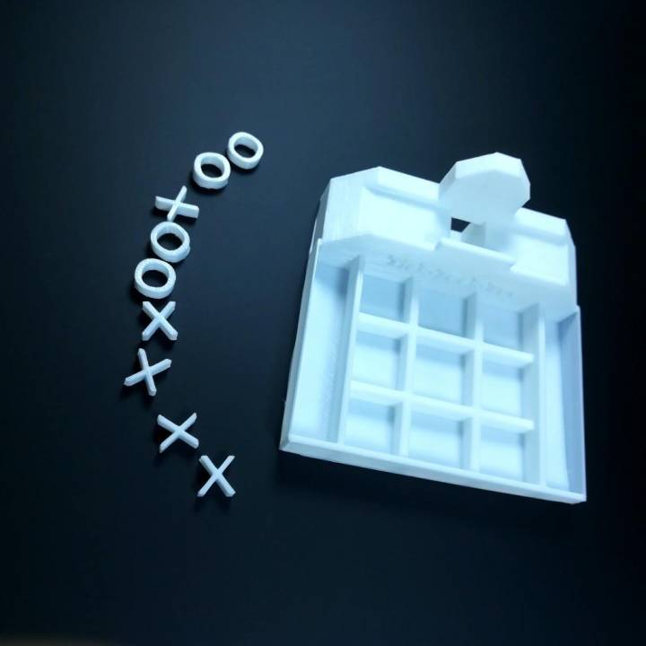 3D Printable tick tack toe bord / phone charging stand by michael romano