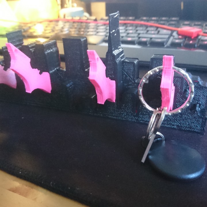 3D Printable Batman keyholder by Gina M