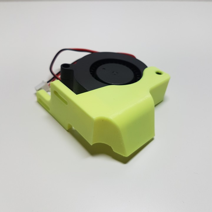 3D Printable cr10s v6 and volcano clone 5015 adjustable fan mount by ...