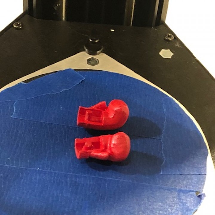 3D Printable LEGO boxing gloves by Griffin Haydon