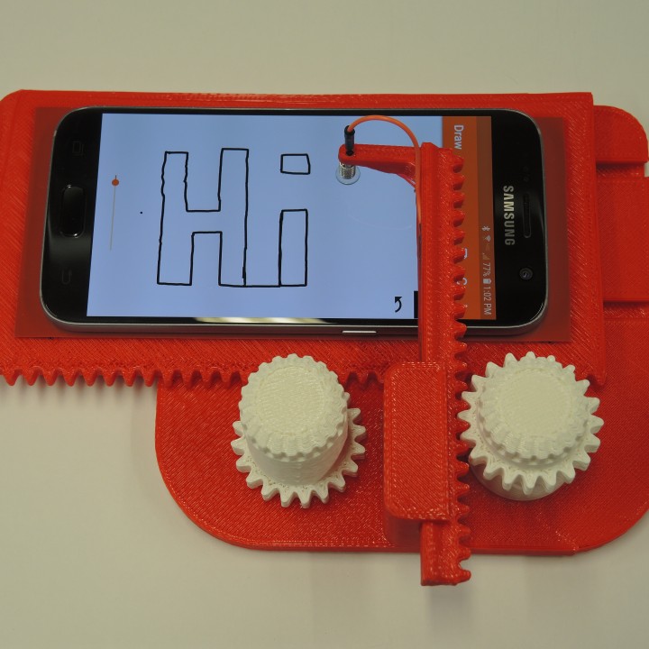 3D Printable Cell Phone Sketcher by Ali