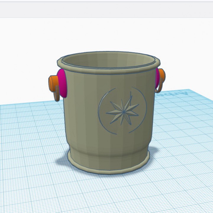 3D Printable Flower Bucket by M