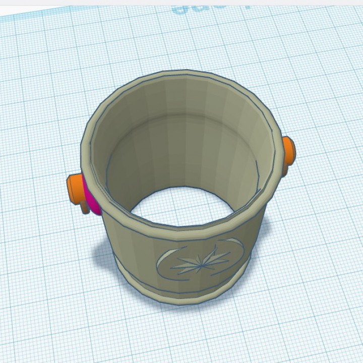 3D Printable Flower Bucket by M