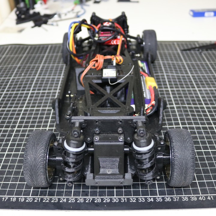 3D Printable MyRCCar 1/10 On-Road Build for Tesla Model S Body by Dlb Five