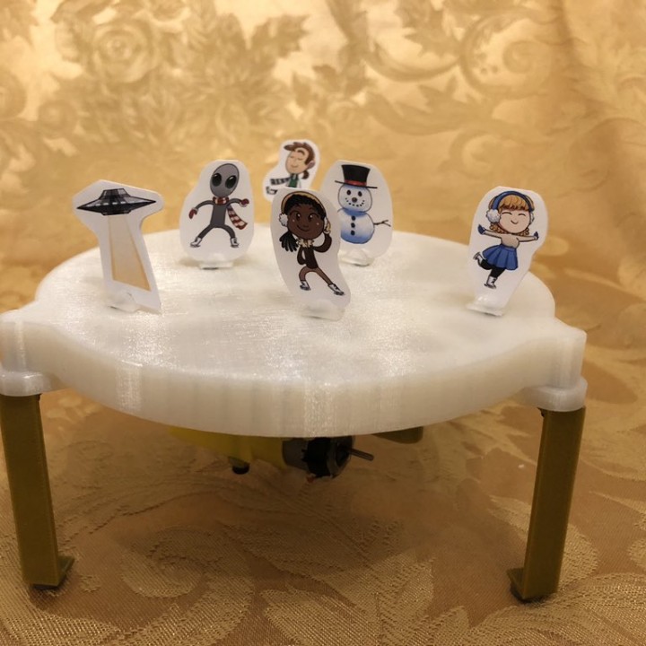 3D Printable UFO Dec 2018 Ice Skating Rink - Magnetic by Alien3D