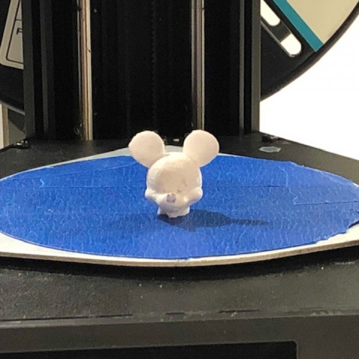3D Printable LEGO Mickey Mouse head by Griffin Haydon