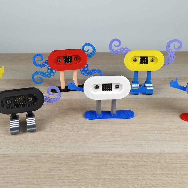 3D Printable Humbot mi:pet microbit based by makit