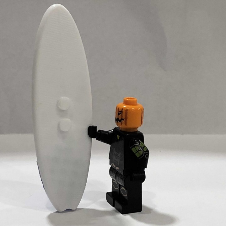 3D Printable LEGO surfboard by Griffin Haydon