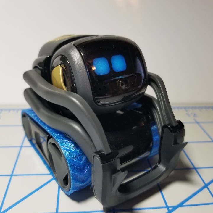 3D Printable Anki Vector Wheel Tread V Pattern by Steve Maples