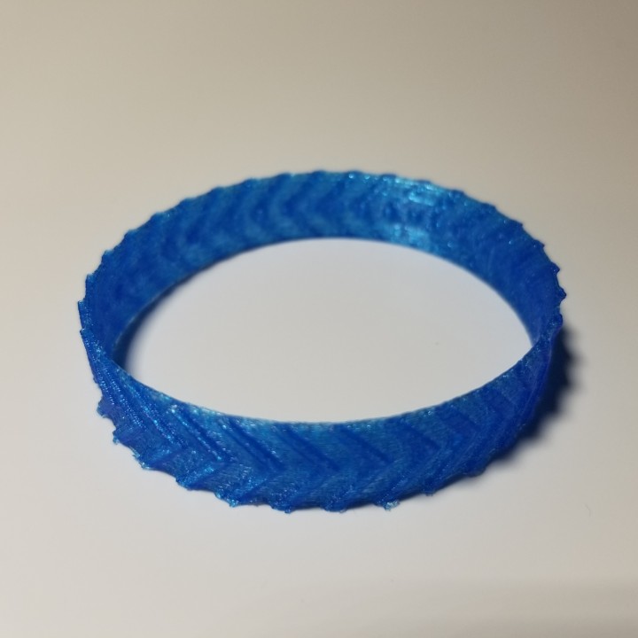 3D Printable Anki Vector Wheel Tread V Pattern by Steve Maples