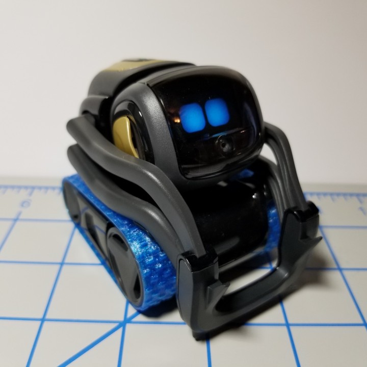 3D Printable Anki Vector Wheel Tread Knobby Pattern by Steve Maples