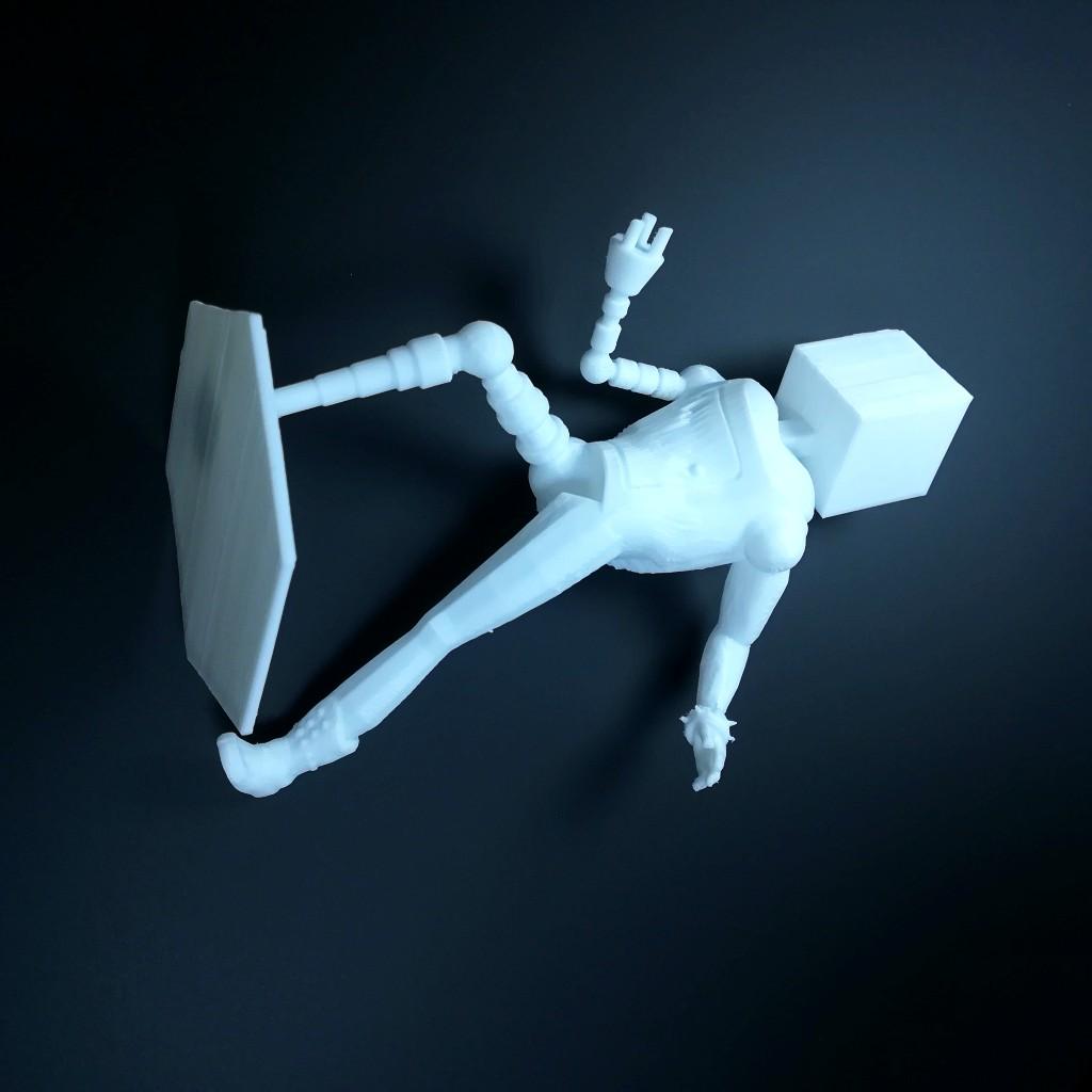 3D Printable halfcyborg by shon ghaywat