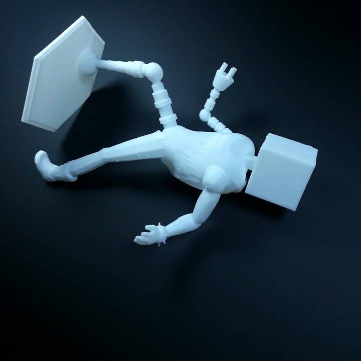 3D Printable halfcyborg by shon ghaywat