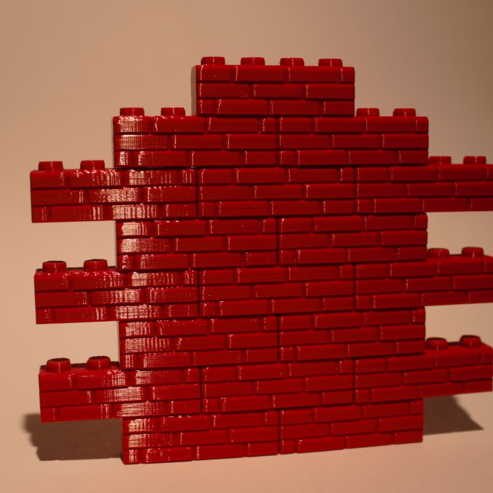3D Printable LegoBrick^2 by RGanten
