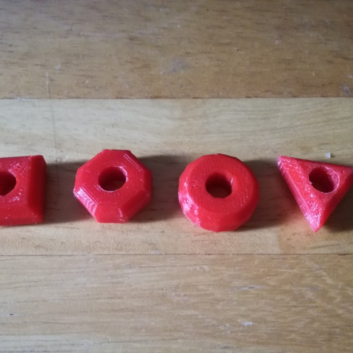 3D Printable Universal Board Game Pieces by George Edwards