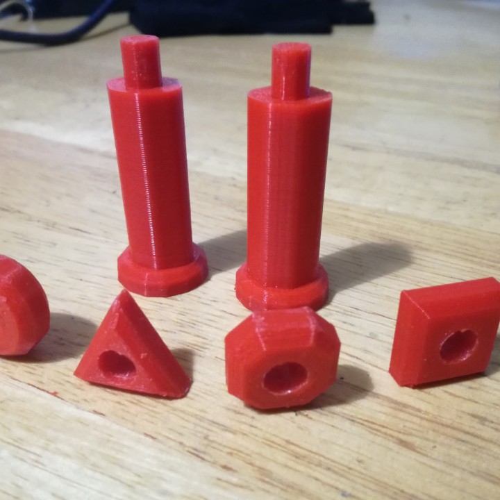 3D Printable Universal Board Game Pieces by George Edwards