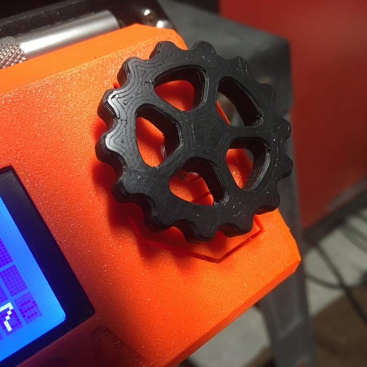 3D Printable PRUSA i3 MK3 Controller Wheel by Frank Deschner