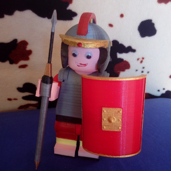 3D Printable SHIELD LEGIONARIO ROMANO LEGO GIANT by MYT