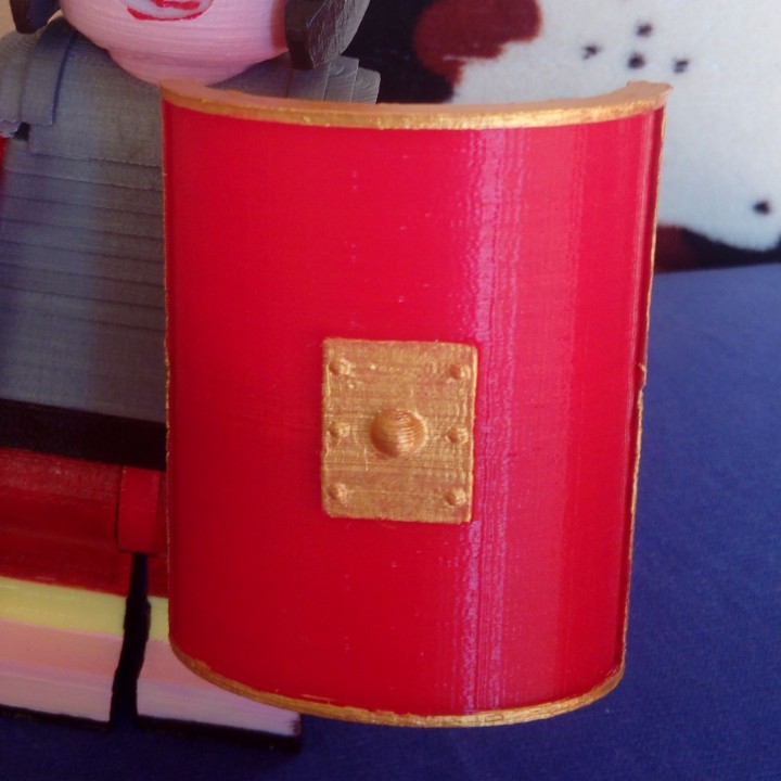 3D Printable SHIELD LEGIONARIO ROMANO LEGO GIANT by MYT