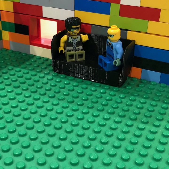 3D Printable Lego Couch by Nicholas Dienstbier