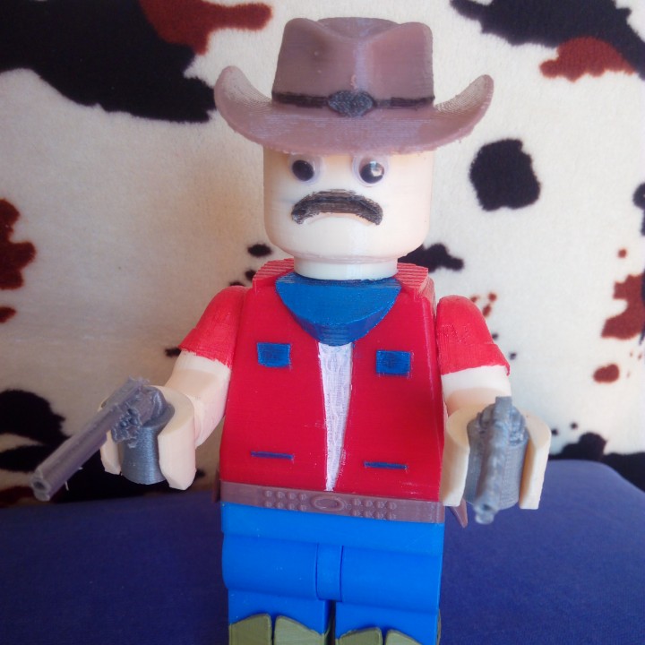 3D Printable HAT COWBOY LEGO GIANT (VILLAGE PEOPLE by MYT