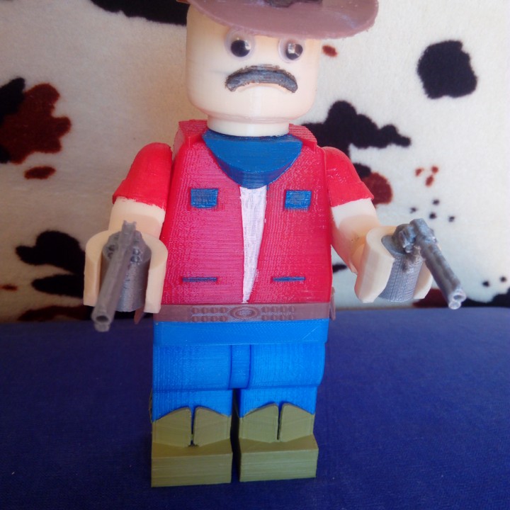 3D Printable BODY COWBOY LEGO GIANT (VILLAGE PEOPLE) by MYT