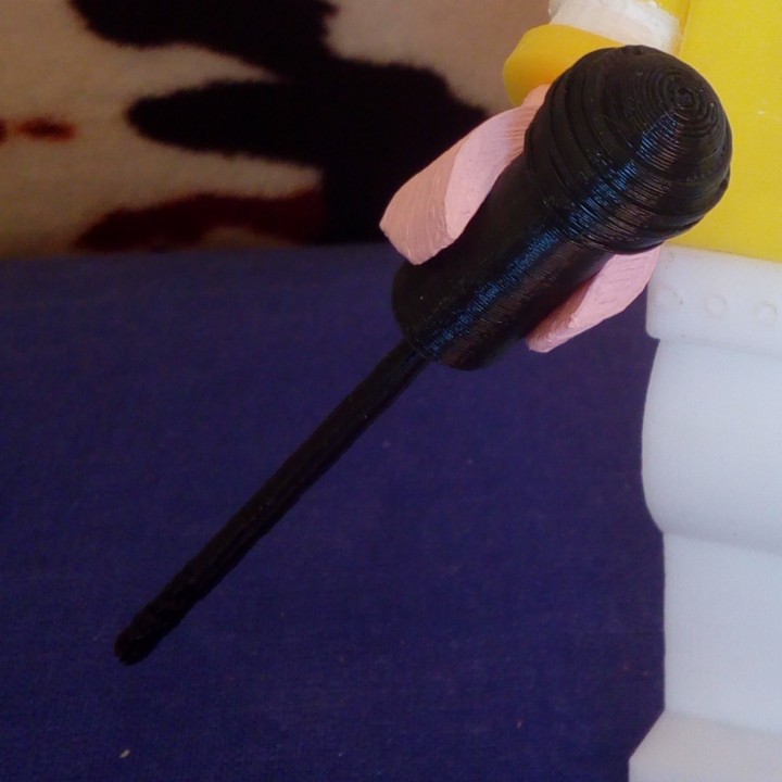 3D Printable MICROPHONE FREDDY MERCURY LEGO GIANT by MYT