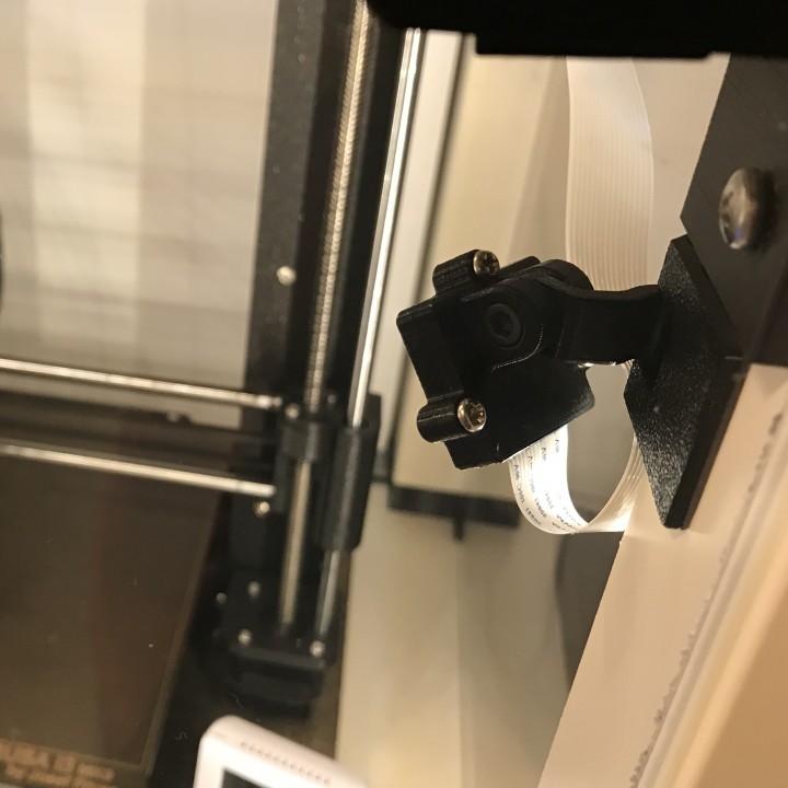 3D Printable Raspberry Pi Camera V2 Articulated Mount by Nathan Whitchurch