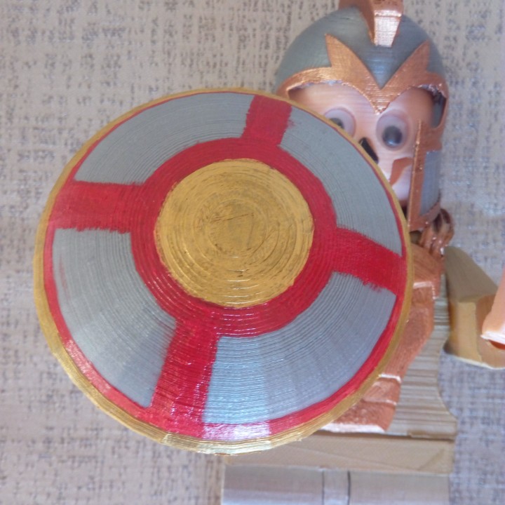 3D Printable SHIELD GREEK HOPLITA LEGO GIANT by MYT