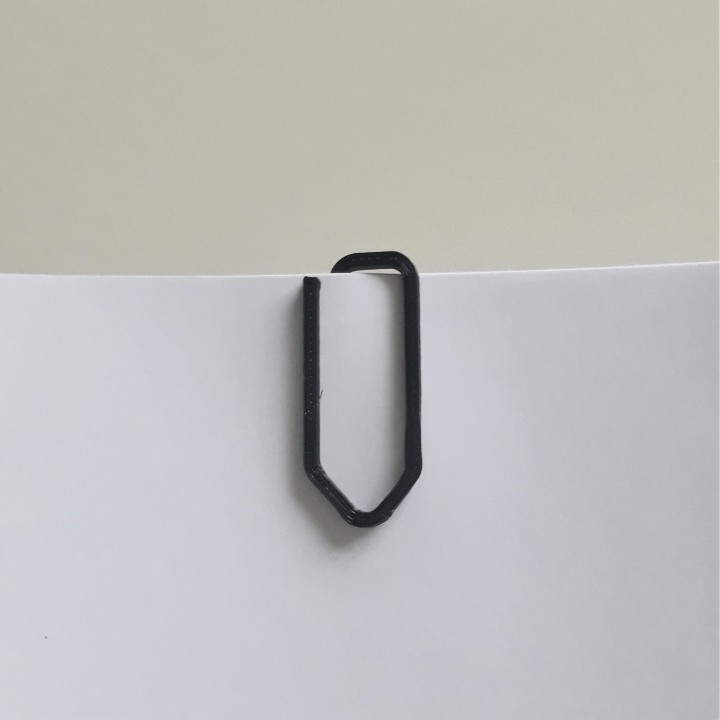 3D Printable Paper clip by Corentin Paquet