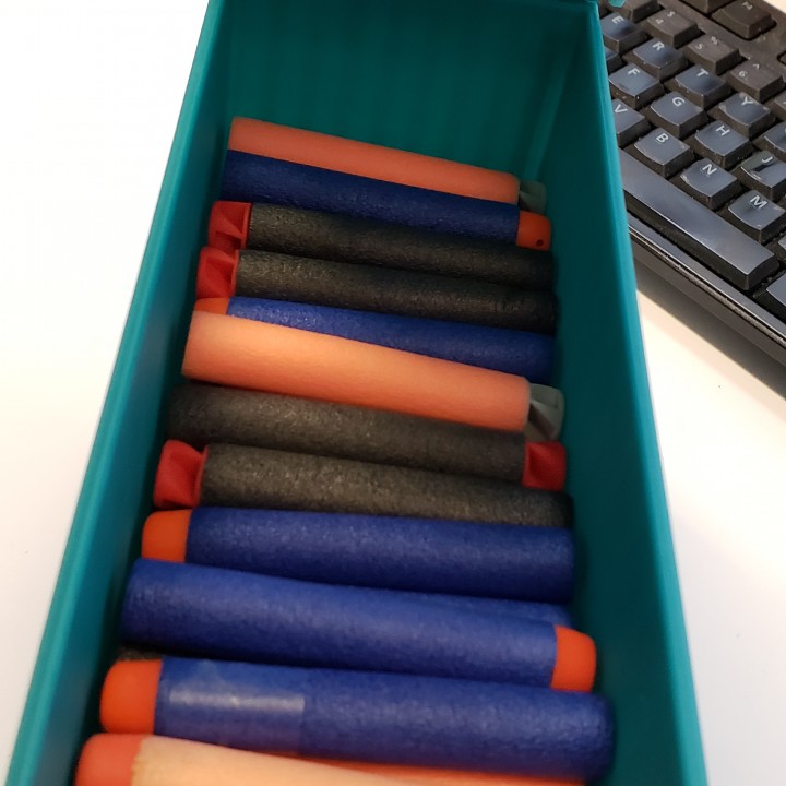 3D Printable Nerf Dart Ammo Can by Peter R Morgenthaler