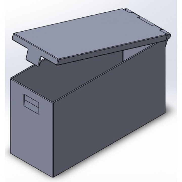 3D Printable Nerf Dart Ammo Can by Peter R Morgenthaler