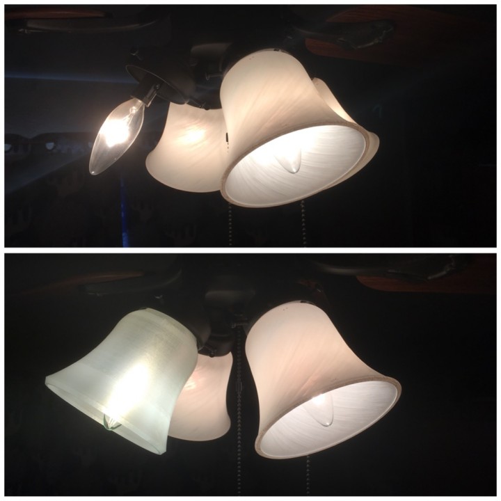 3D Printable Light Cover by James M. Drachenberg