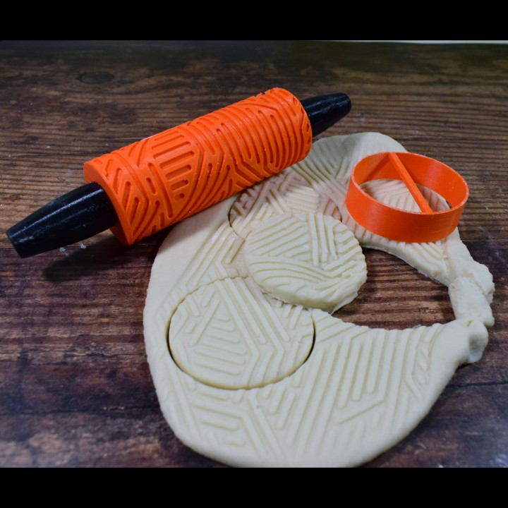 3D Printable [Commercial Use License] Cookie Pattern Roller Bundle by ...