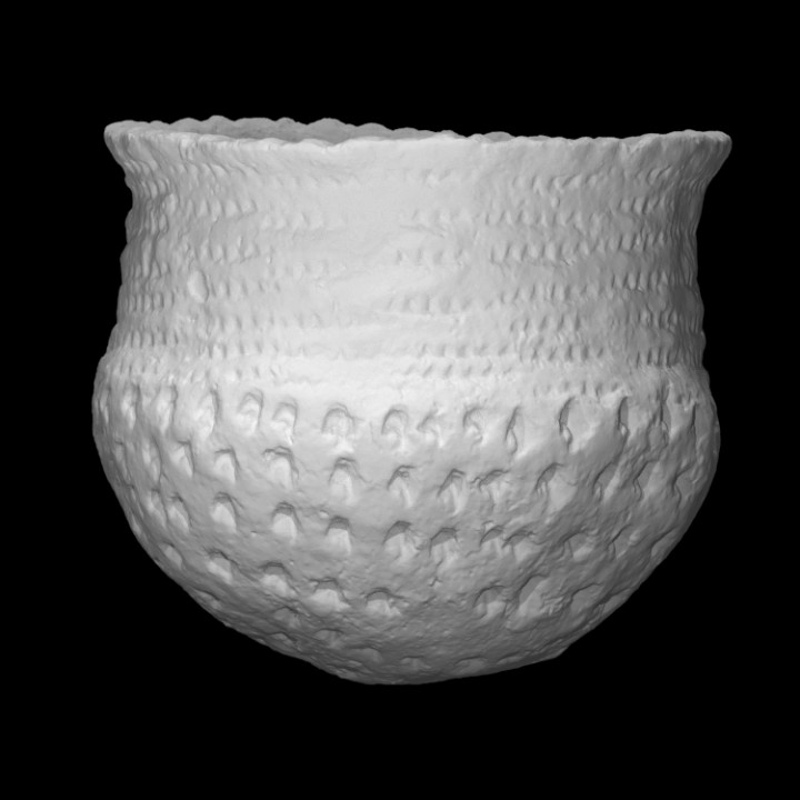 3D Printable Miniature ceramic pot 3 by LIRA "Artefact" of Tomsk State ...