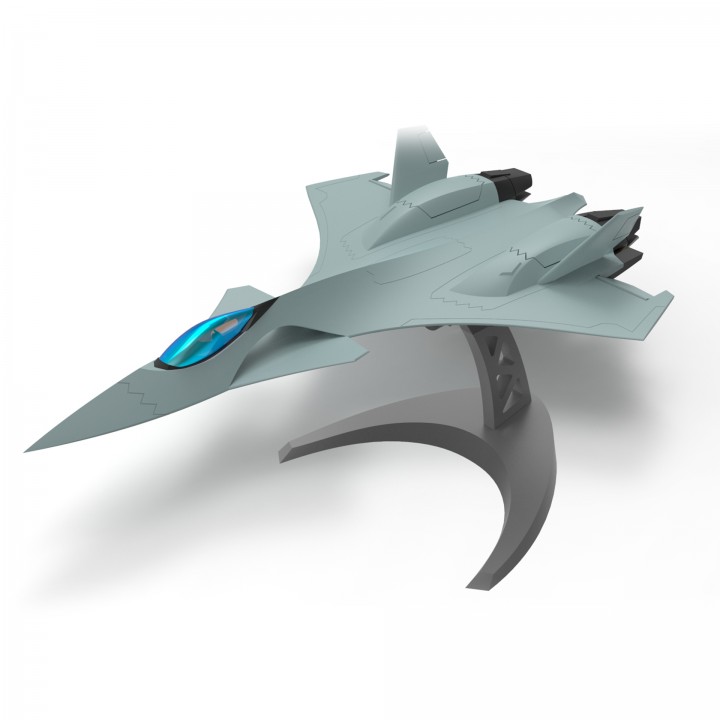 3D Printable Jet Fighter by JWoong