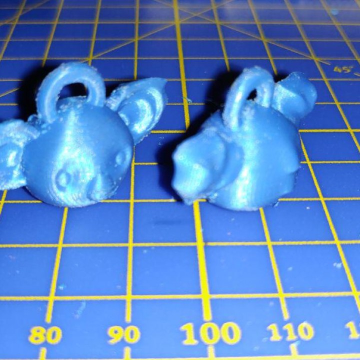 3D Printable Koala head keychain by Fabio Monticone