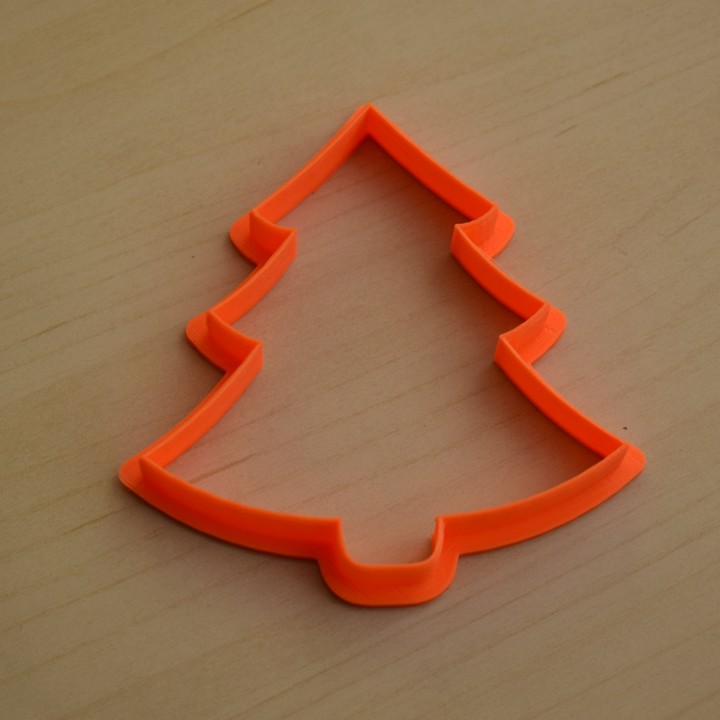 3D Printable Cookie Cutter Christmas tree by Serg Chertkov