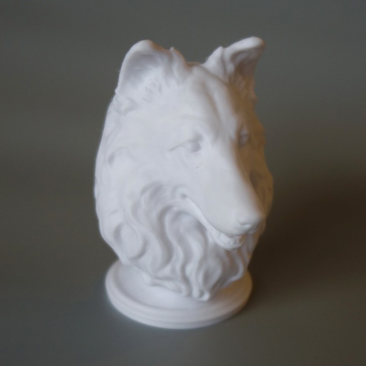 3D Printable Sheltie Statue by Kam Yu