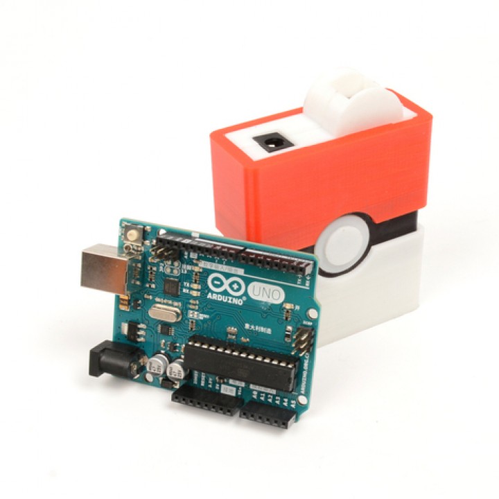 3D Printable Arduino UNO Case Pokemon Edition by Leonardo Deng