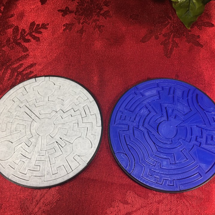 3D Printable Circle Puzzle 2-Pack by Jordan Dubois