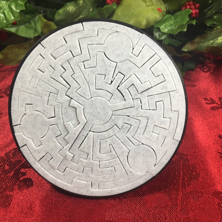 3D Printable Circle Puzzle 2-Pack by Jordan Dubois
