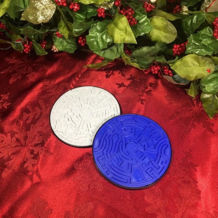 3D Printable Circle Puzzle 2-Pack by Jordan Dubois