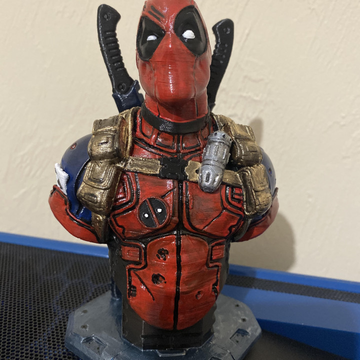 Impresión 3D de Deadpool Bust (Remastered Supportless Edition) de rcbeyra