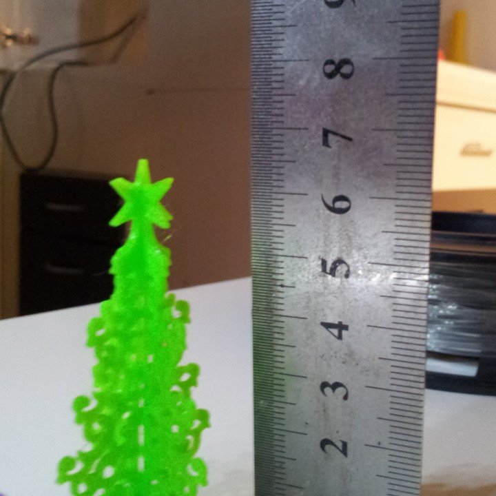 3D Printable Credit Card Christmas tree puzzle by Clive Harris