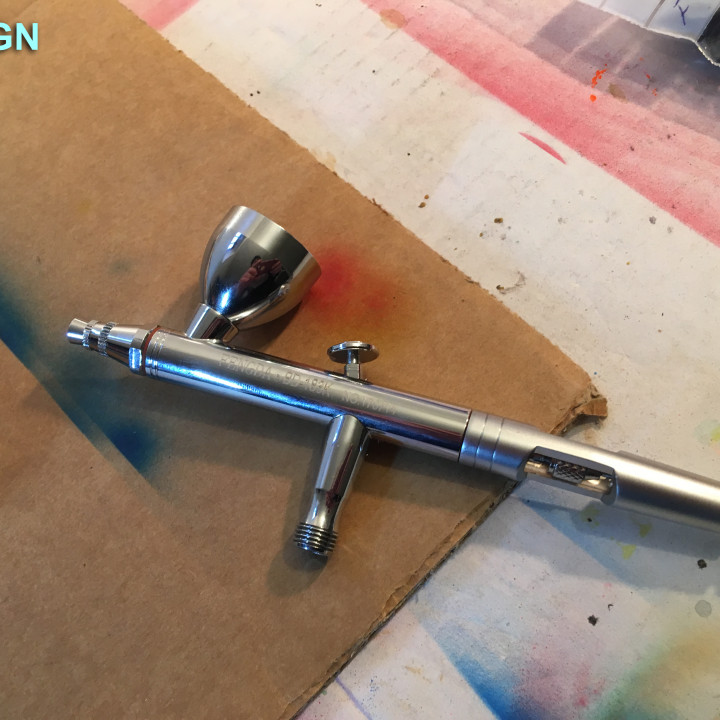 3D Printable Airbrush Stand by Miroslav Vybíral